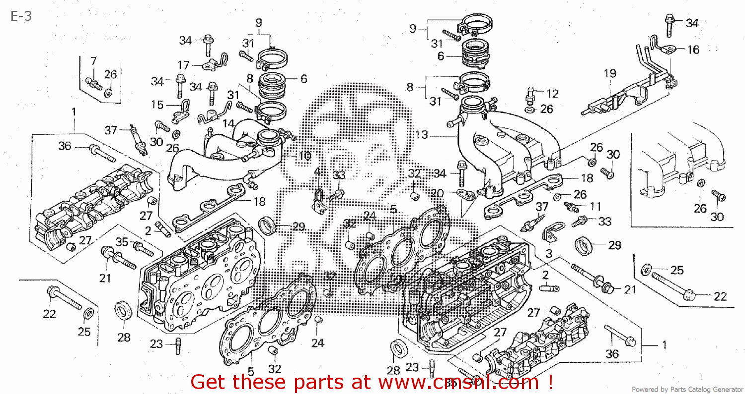 Honda GL1500 GOLDWING 1988 (J) JAPAN SC22-100 E-3 - buy E-3 spares online