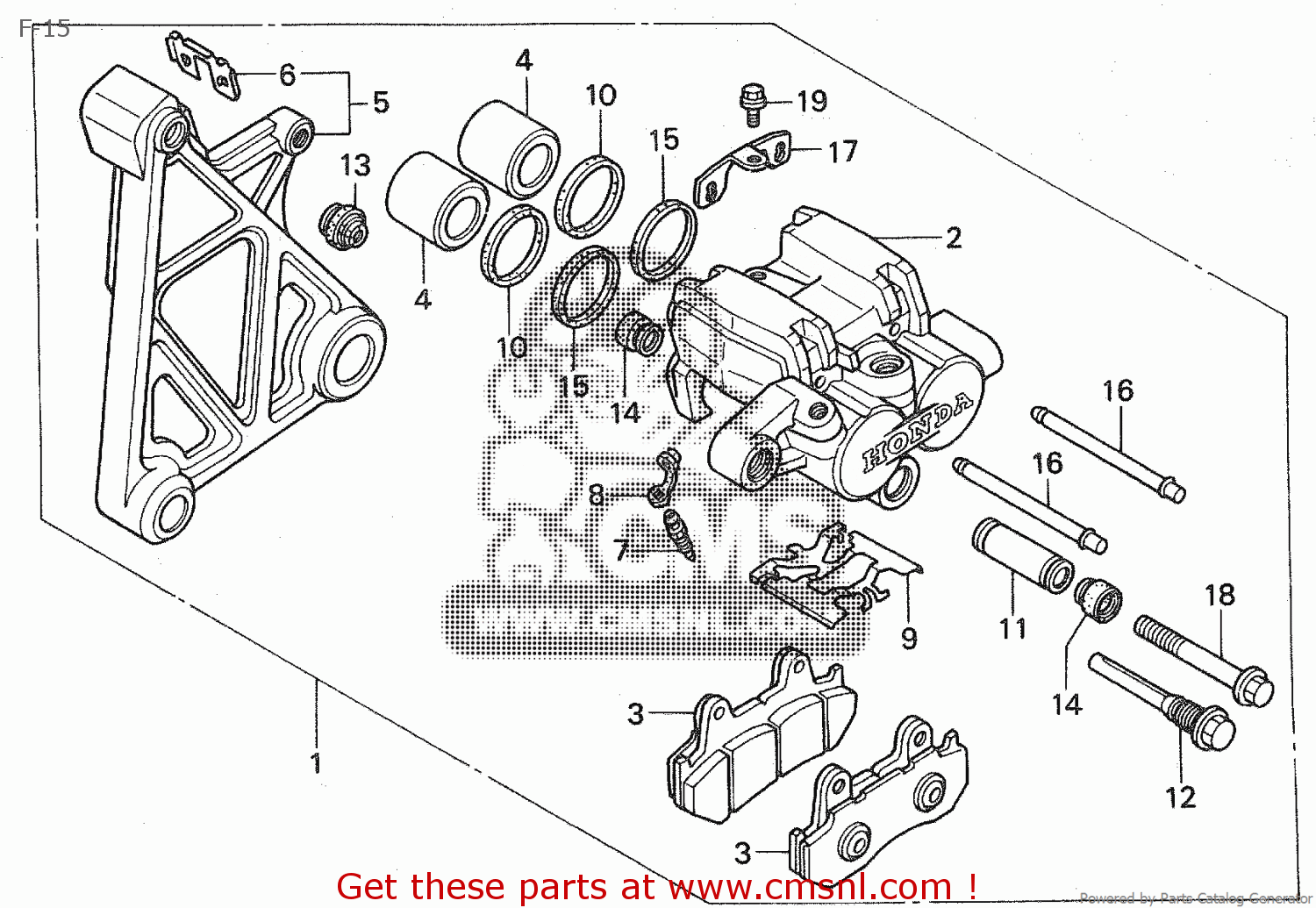 Honda GL1500 GOLDWING 1988 (J) JAPAN SC22-100 F-15 - buy F-15 spares online