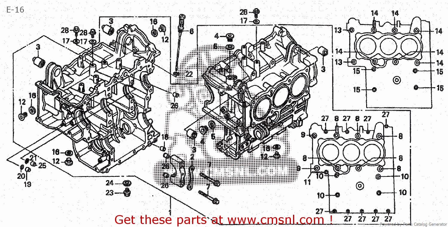 Honda GL1500SE 1998 (W) JAPAN SC22-105 E-16 - buy E-16 spares online
