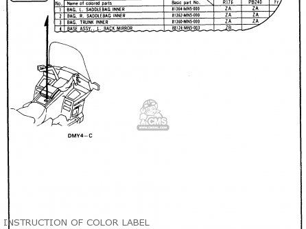 Honda GL1500SE GOLDWING 1993 (P) USA CALIFORNIA parts lists and schematics