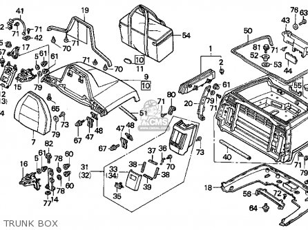 Honda GL1500SE GOLDWING 1994 (R) USA CALIFORNIA parts lists and schematics