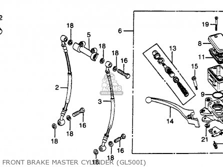 Honda GL500I SILVERWING INTERSTATE 1982 (C) USA parts lists and schematics