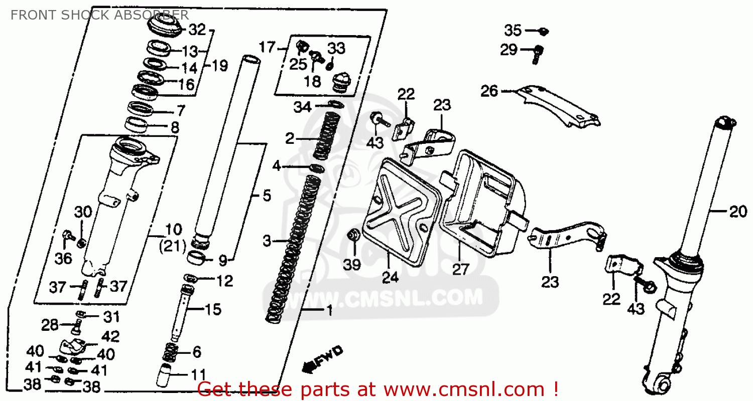 Honda Honda GL650 SILVERWING 1983 (D) USA parts lists and schematics