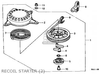 Honda GV100\A1\13ZG1IE1 parts lists and schematics
