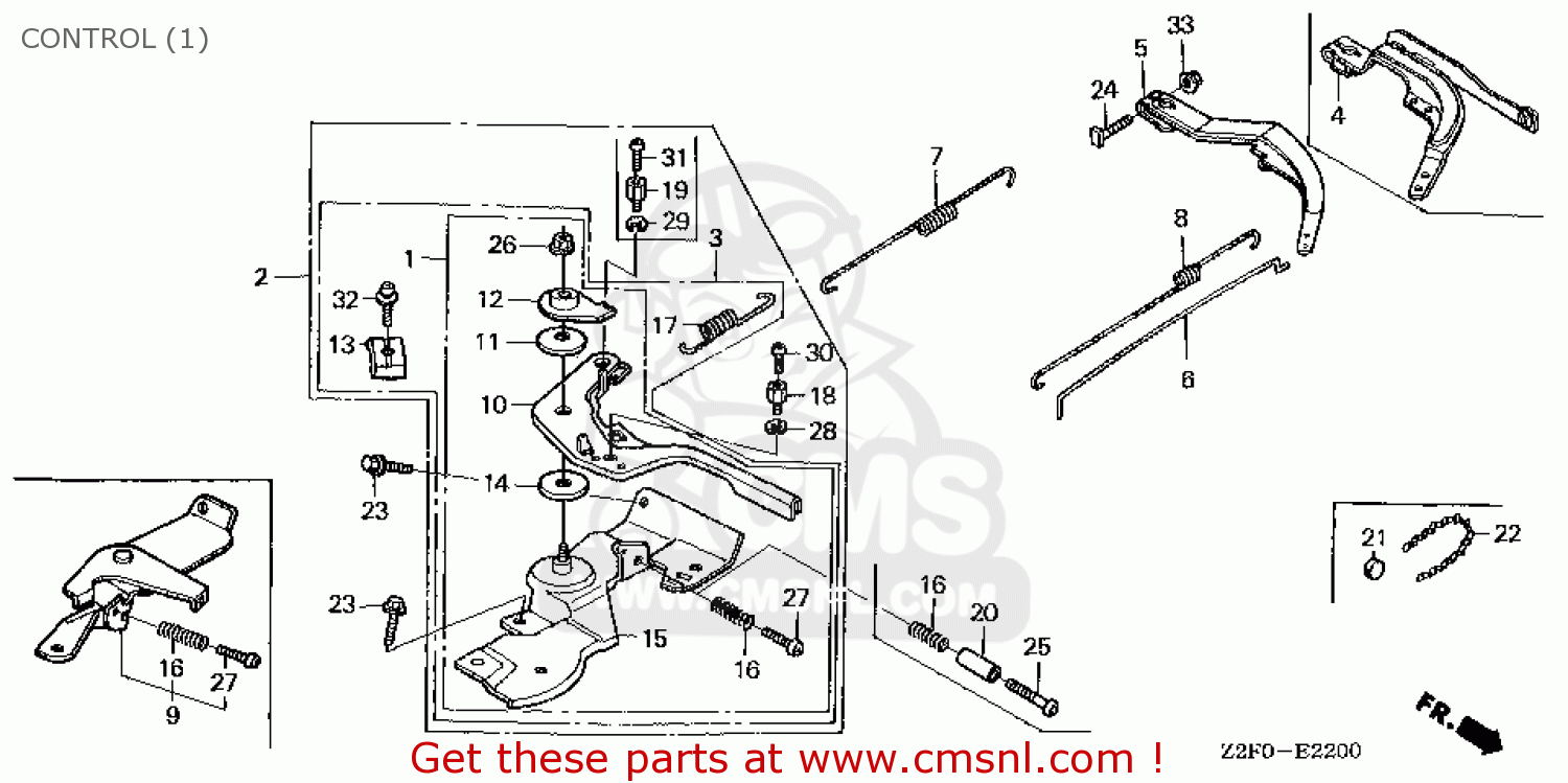 Honda GX160\QI2\14Z2F403 CONTROL (1) - buy CONTROL (1) spares online
