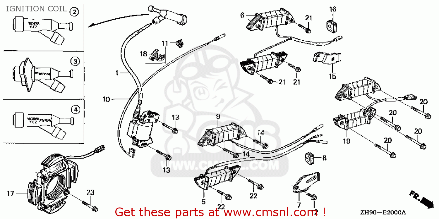 Honda GX270\ES3\14ZH90E9 IGNITION COIL - buy IGNITION COIL spares online