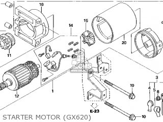 Honda GX620\VXE8\14ZJ11E2 parts lists and schematics