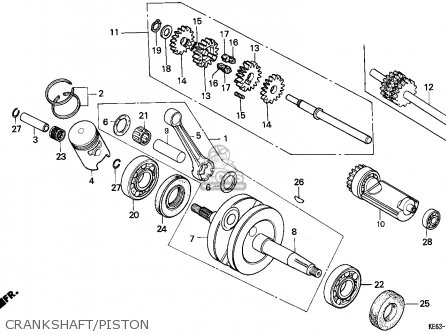 Honda Honda H100S 1988 (J) ENGLAND parts lists and schematics