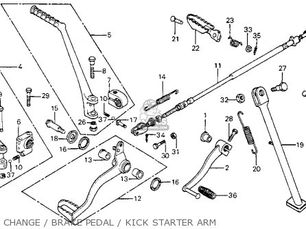 Honda MR175 ELSINORE 1976 USA parts lists and schematics