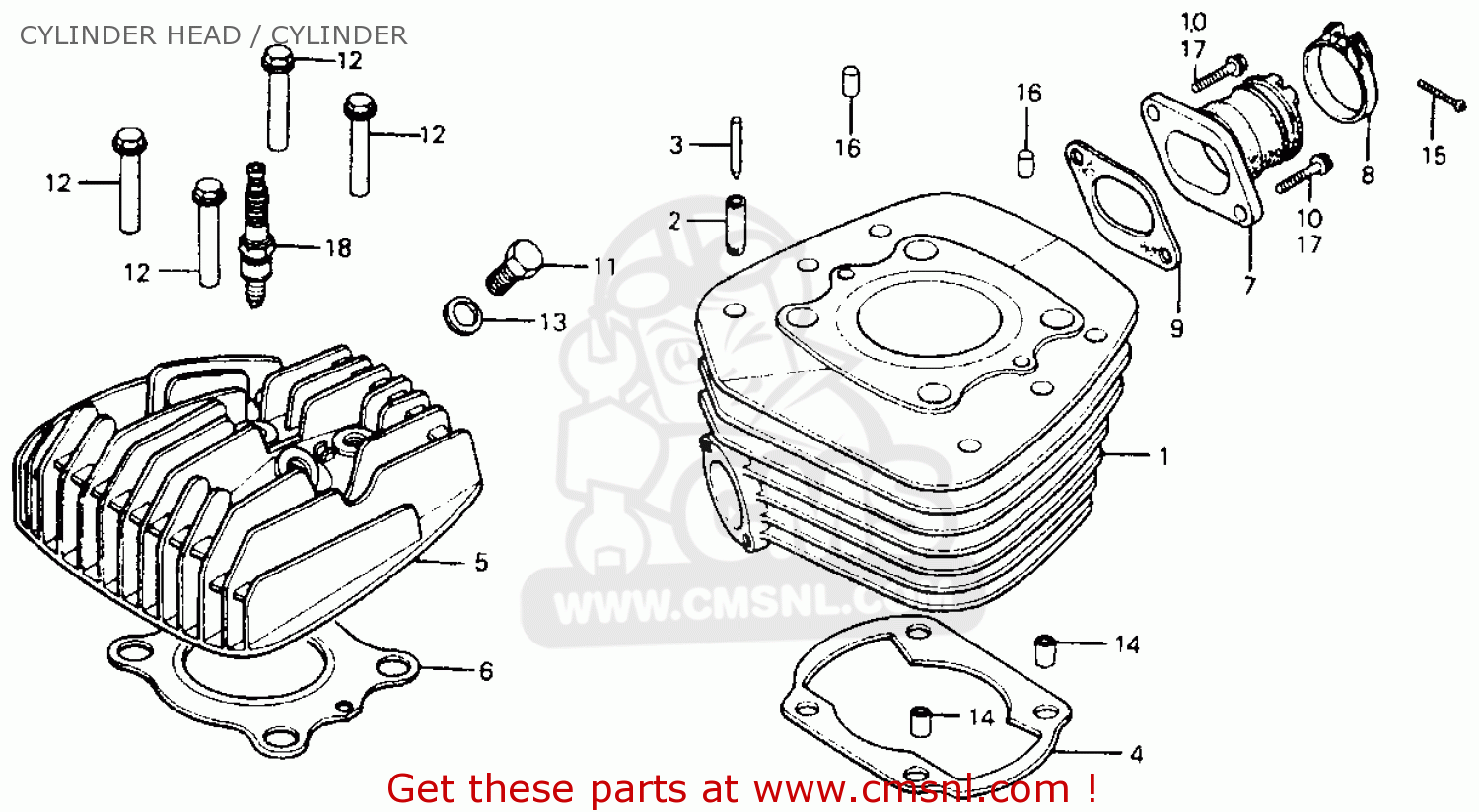 Honda MR175 ELSINORE 1976 USA parts lists and schematics