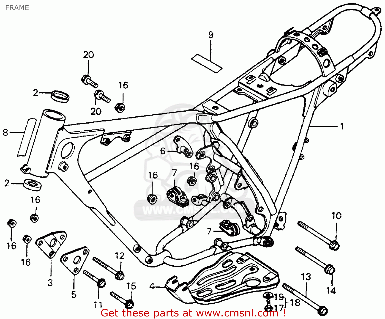 Honda MR175 ELSINORE 1976 USA parts lists and schematics