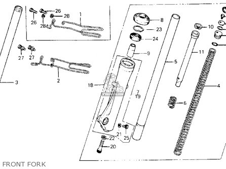 Honda MR175 ELSINORE 1976 USA parts lists and schematics
