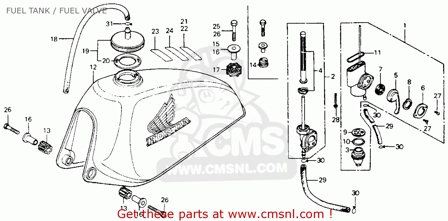 Honda MR175 ELSINORE 1976 USA parts lists and schematics