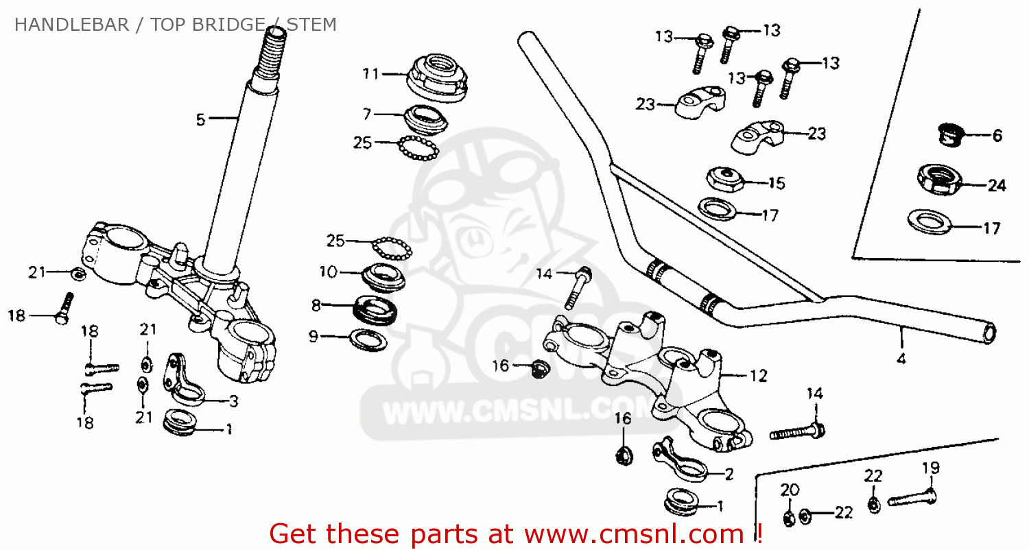 Honda MR175 ELSINORE 1976 USA parts lists and schematics