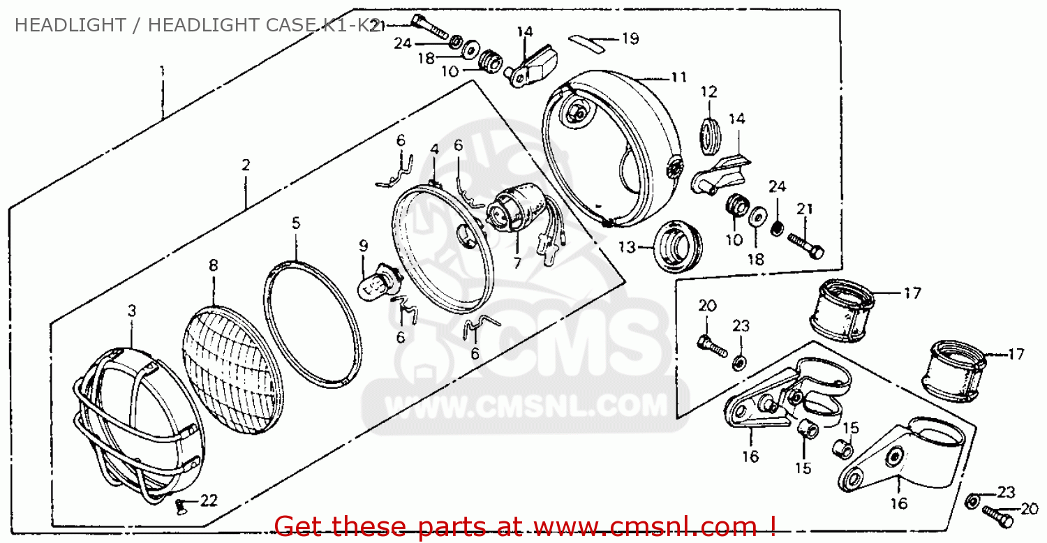 Honda MR175 ELSINORE 1976 USA parts lists and schematics