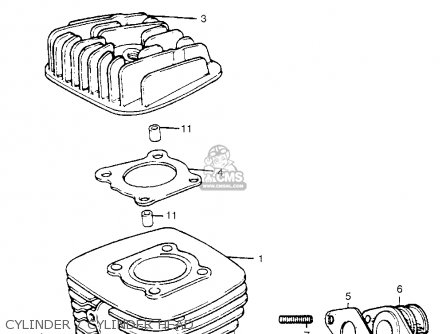 Honda MR50 ELSINORE 1974 K0 USA parts lists and schematics
