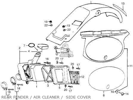 Honda MR50 ELSINORE 1974 K0 USA parts lists and schematics