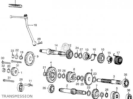 Honda MR50 ELSINORE 1975 K1 USA parts lists and schematics