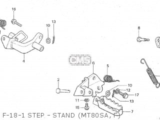 Honda MT80S 1980 (A) parts lists and schematics