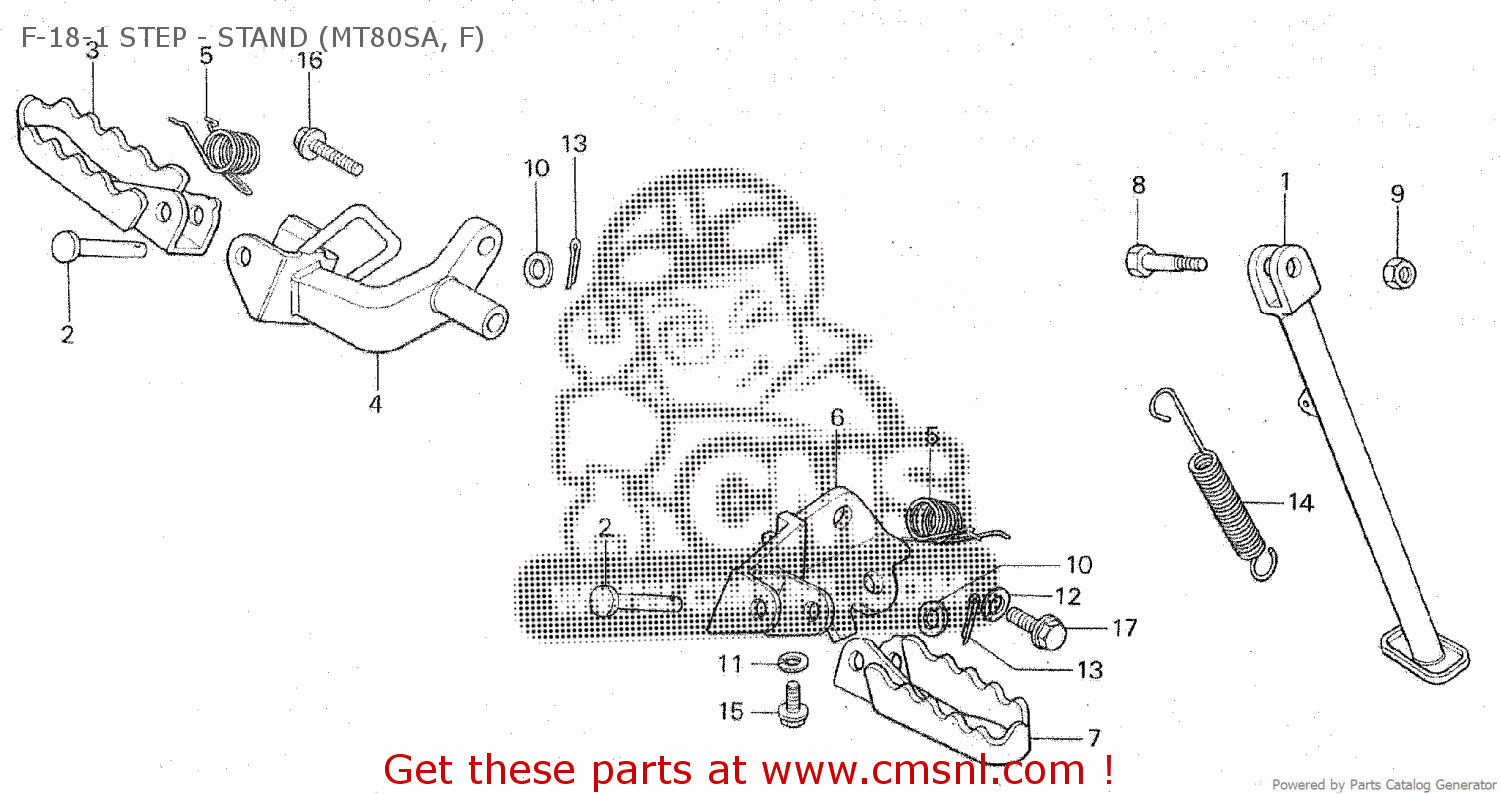 Honda MT80S 1980 (A) parts lists and schematics