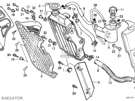 Honda Honda MTX125RW 1990 (L) ENGLAND parts lists and schematics