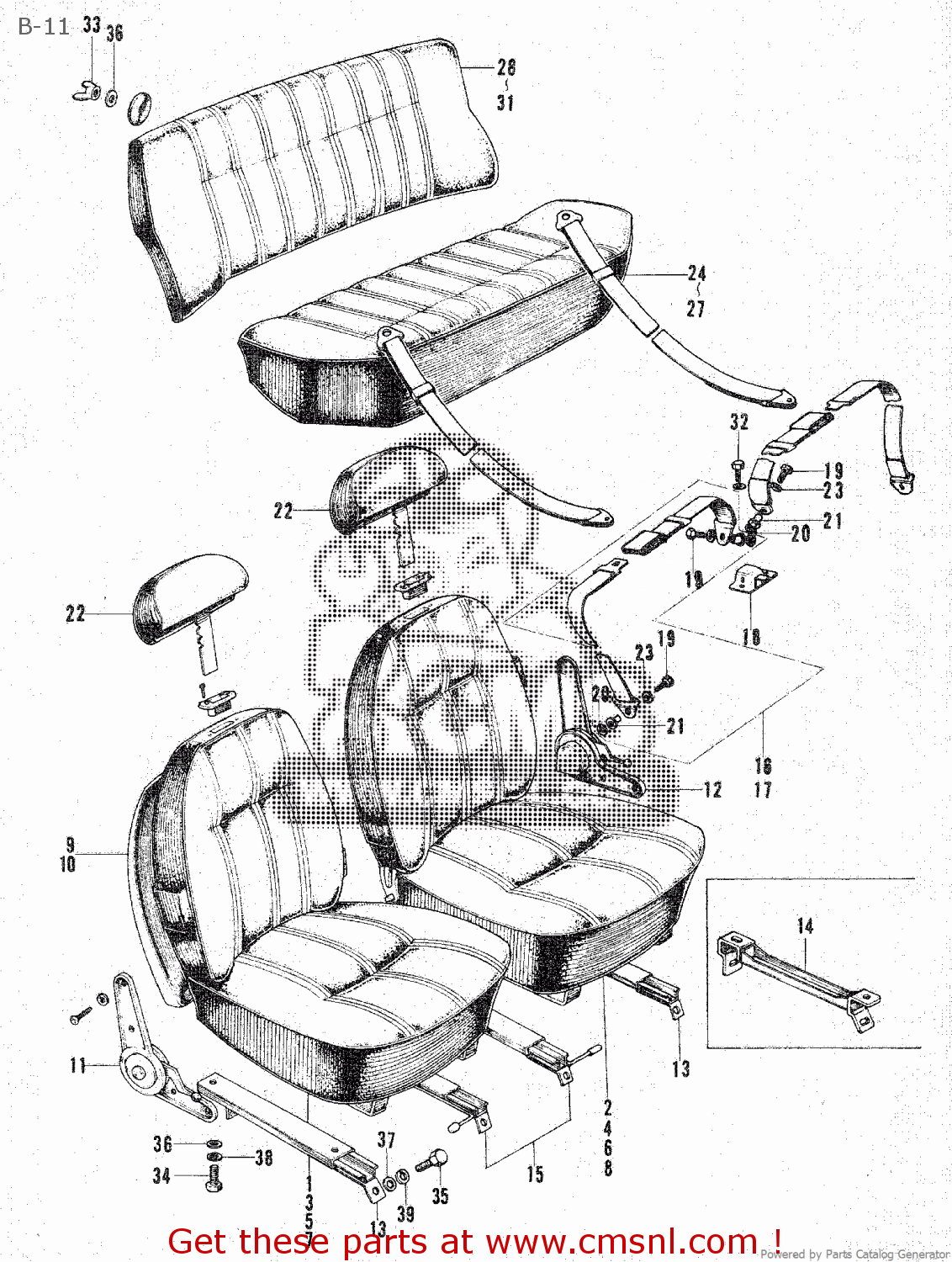 Honda N1300 1969 JDM 77 parts lists and schematics