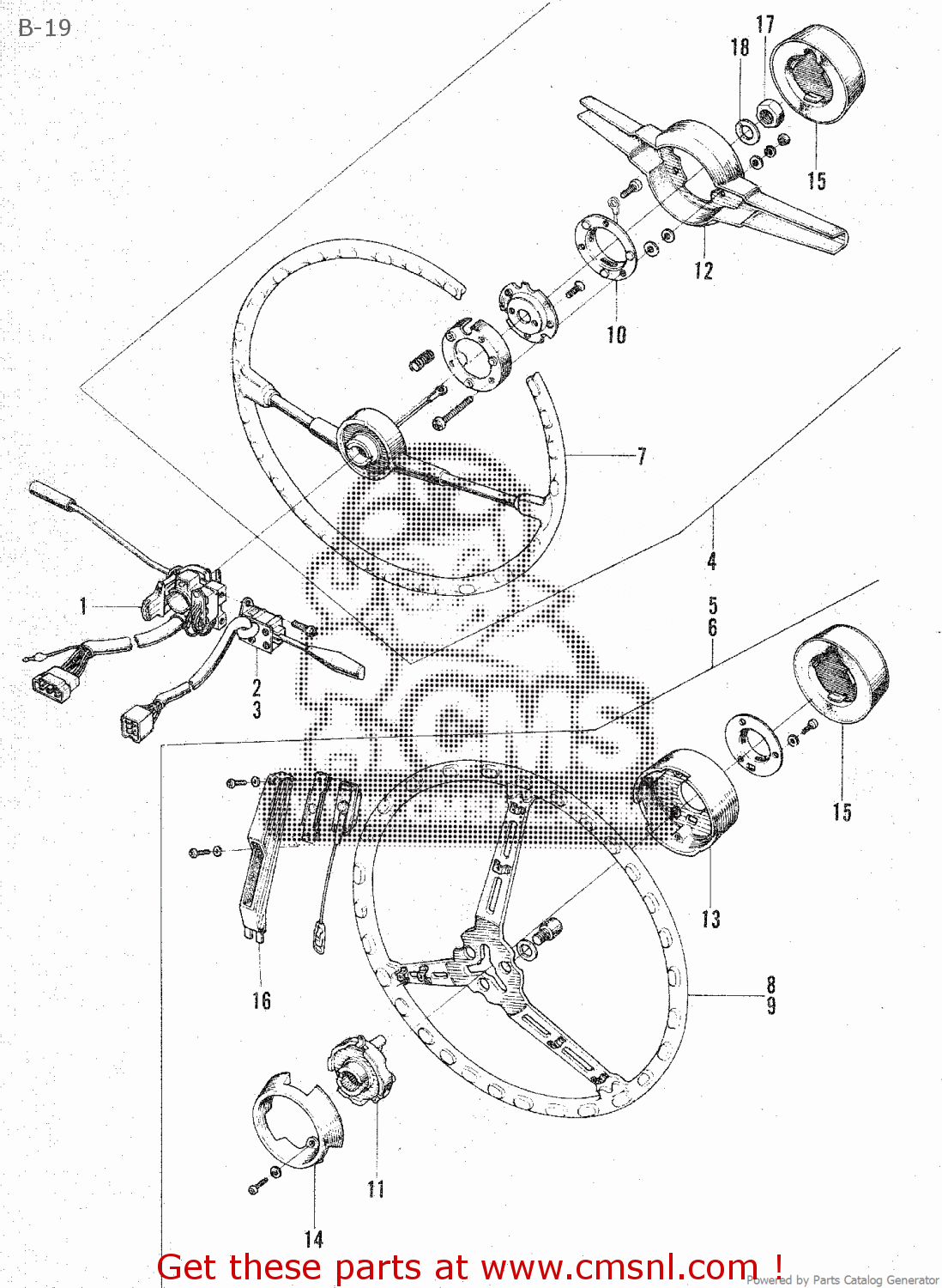 Honda N1300 1969 JDM 77 parts lists and schematics