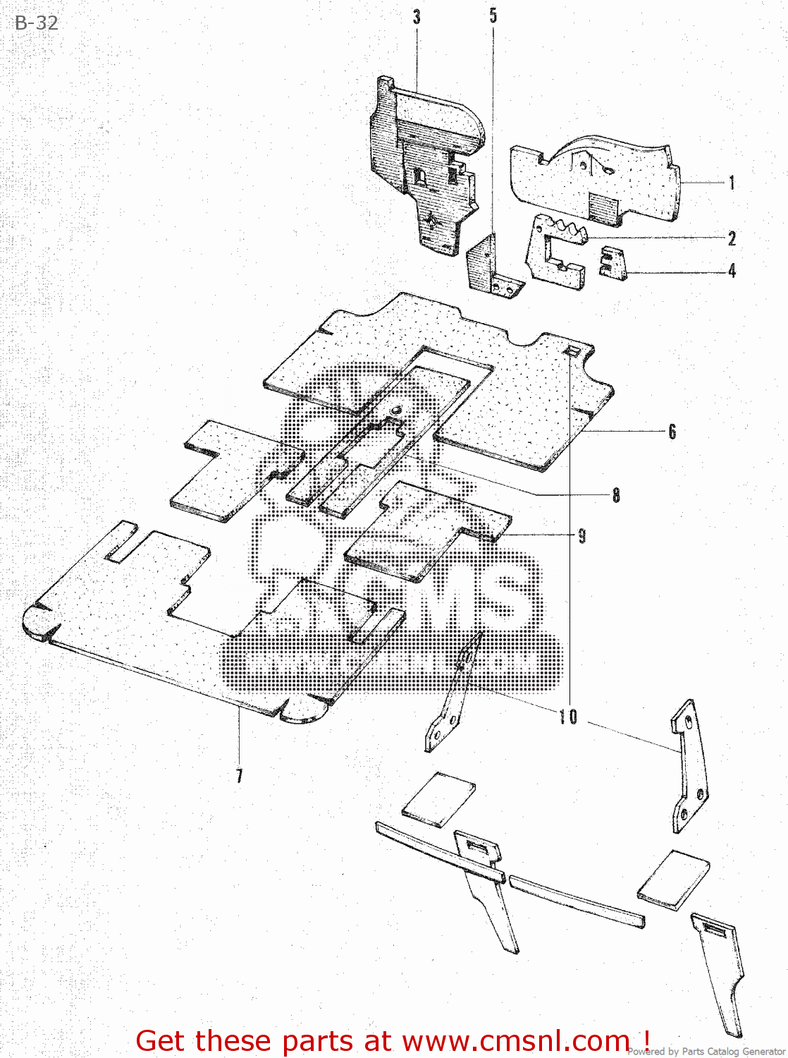Honda N1300 1969 JDM 77 parts lists and schematics