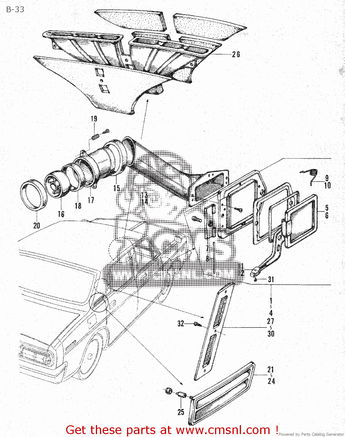 Honda N1300 1969 JDM 77 parts lists and schematics