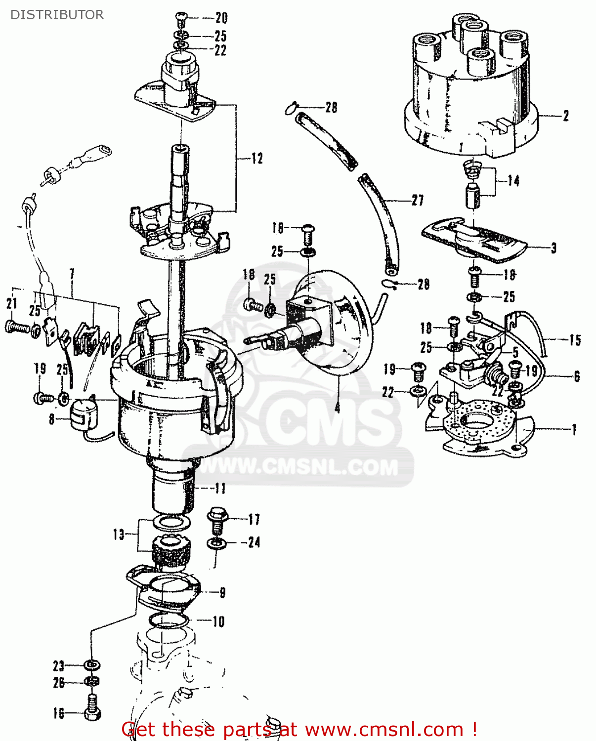 Honda N1300 COUPE 77 7 SERIES (KU KT KQ) DISTRIBUTOR - buy DISTRIBUTOR ...