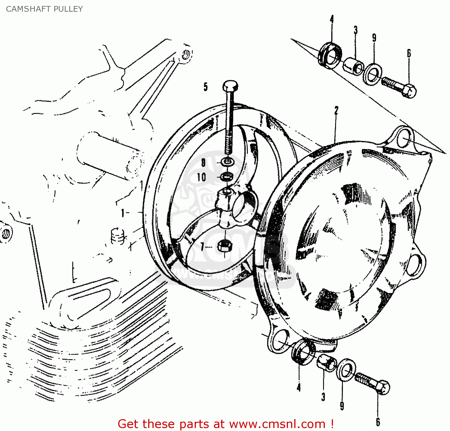Honda N1300 COUPE 99 9 SERIES (KU KQ KT) CAMSHAFT PULLEY - buy CAMSHAFT ...