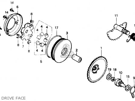 Honda Honda NB50 AERO 50 1986 (G) USA parts lists and schematics