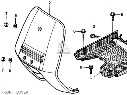 Honda Honda NB50 AERO 50 1987 (H) USA parts lists and schematics
