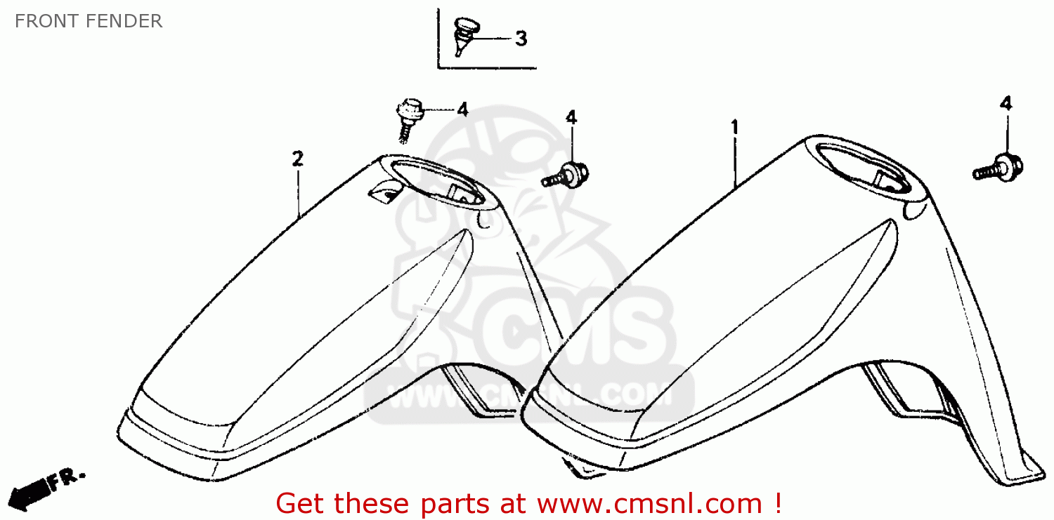 Honda Honda NB50 AERO 50 1987 (H) USA parts lists and schematics