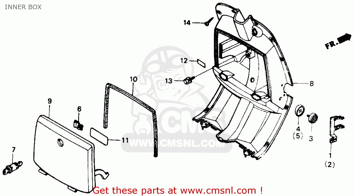 Honda Honda NB50 AERO 50 1987 (H) USA parts lists and schematics