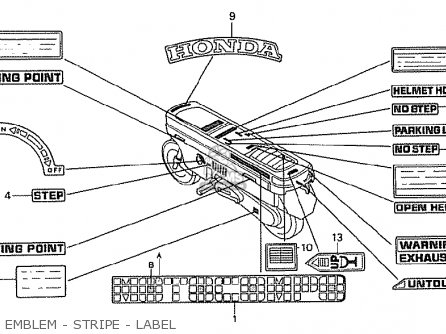 Honda NCZ50 MOTOCOMPO 1981 (B) BELGIUM GERMANY parts lists and schematics