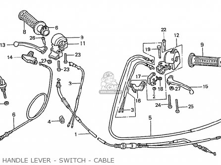 Honda NCZ50 MOTOCOMPO 1981 (B) BELGIUM GERMANY parts lists and schematics