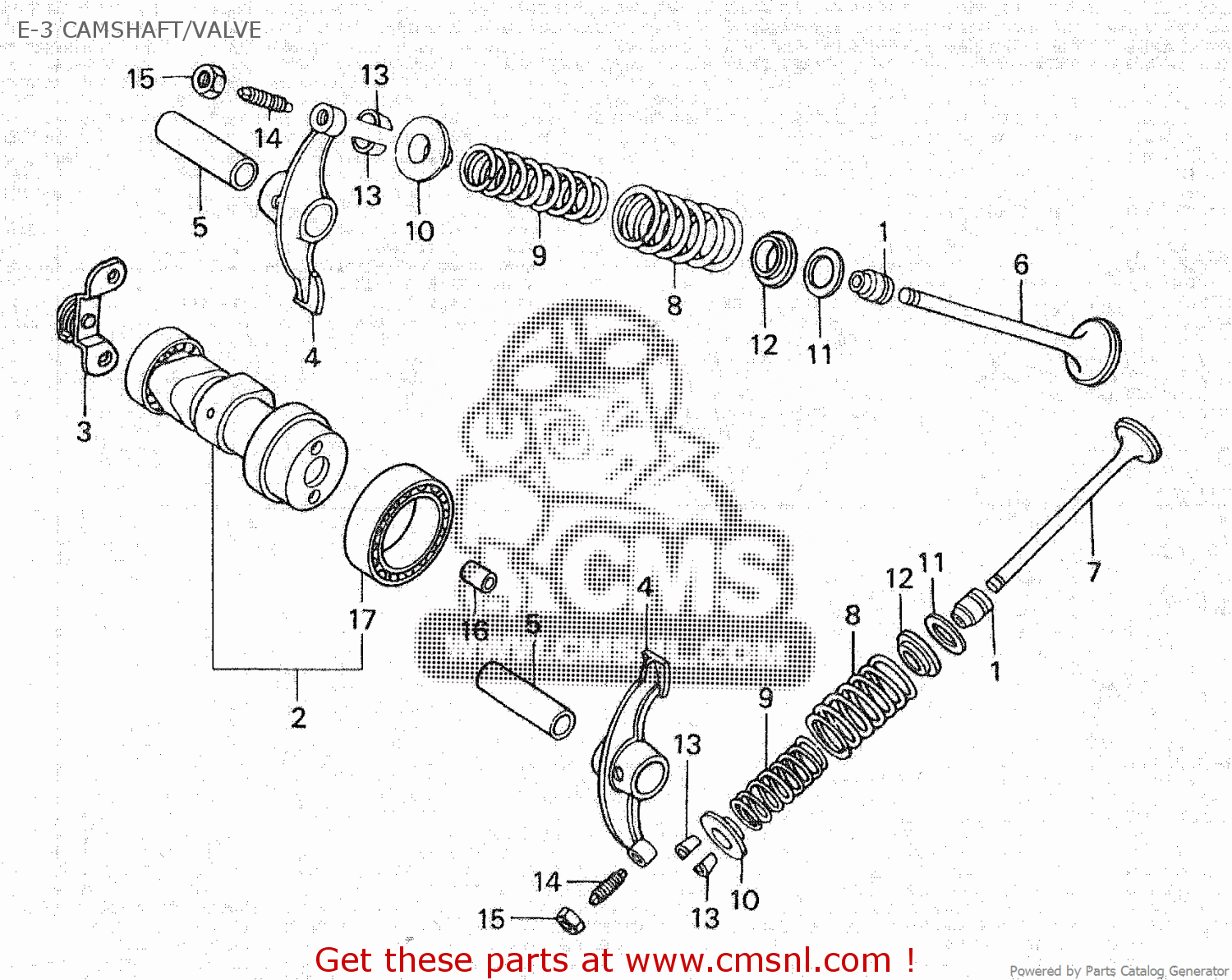 Honda NF100T WAVE 1994 (R) E-3 CAMSHAFT/VALVE - buy E-3 CAMSHAFT/VALVE ...