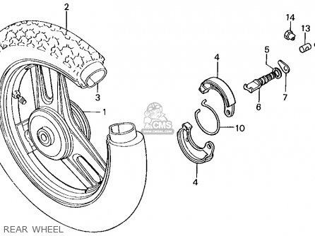 Honda Honda NQ50 SPREE 1986 (G) USA parts lists and schematics