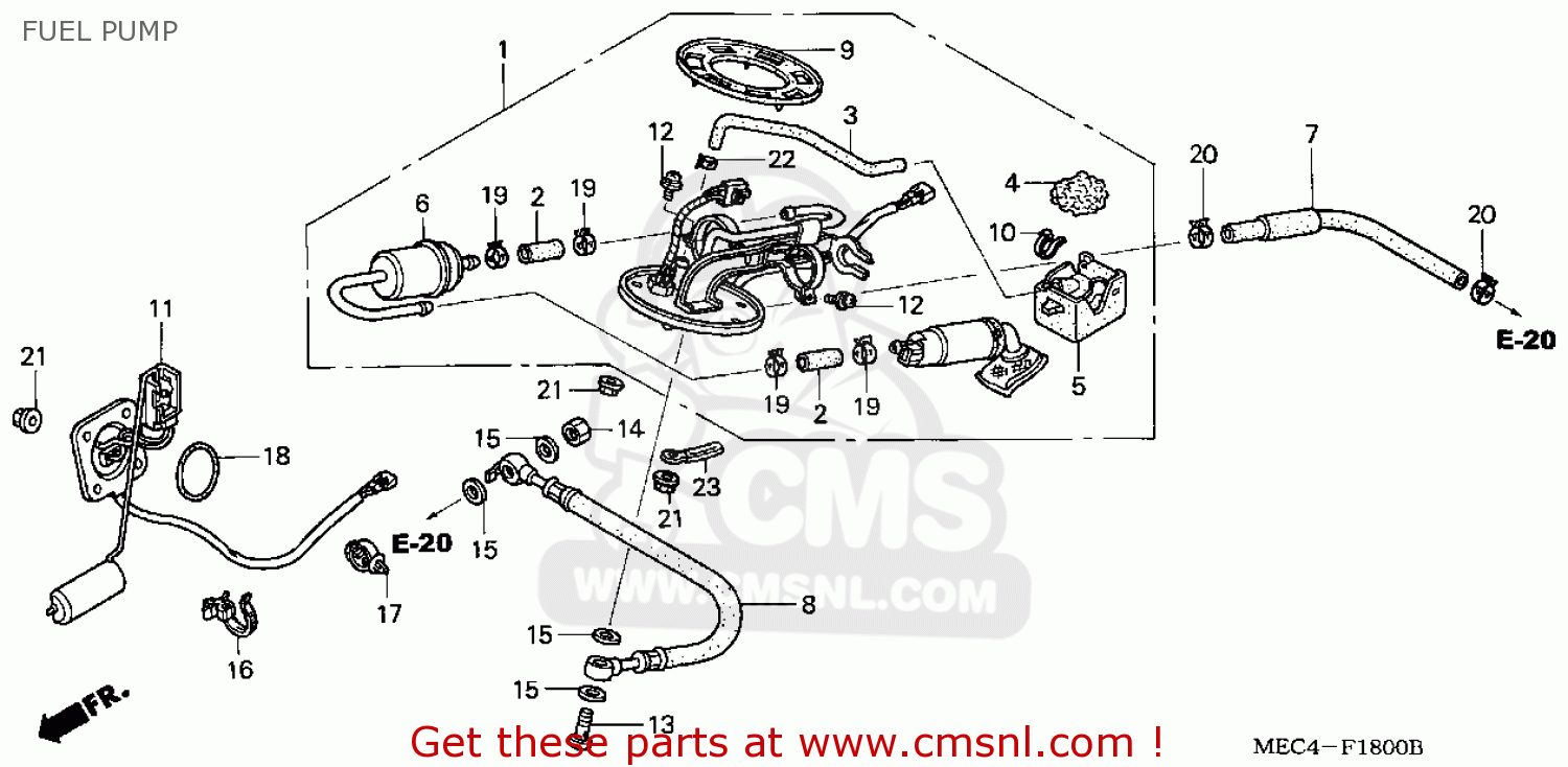 Honda NRX1800DA VALKYRIE RUNE 2004 (4) USA parts lists and schematics