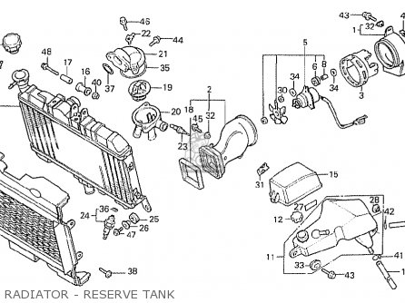 Honda NS400R 1985 (F) FRANCE parts lists and schematics