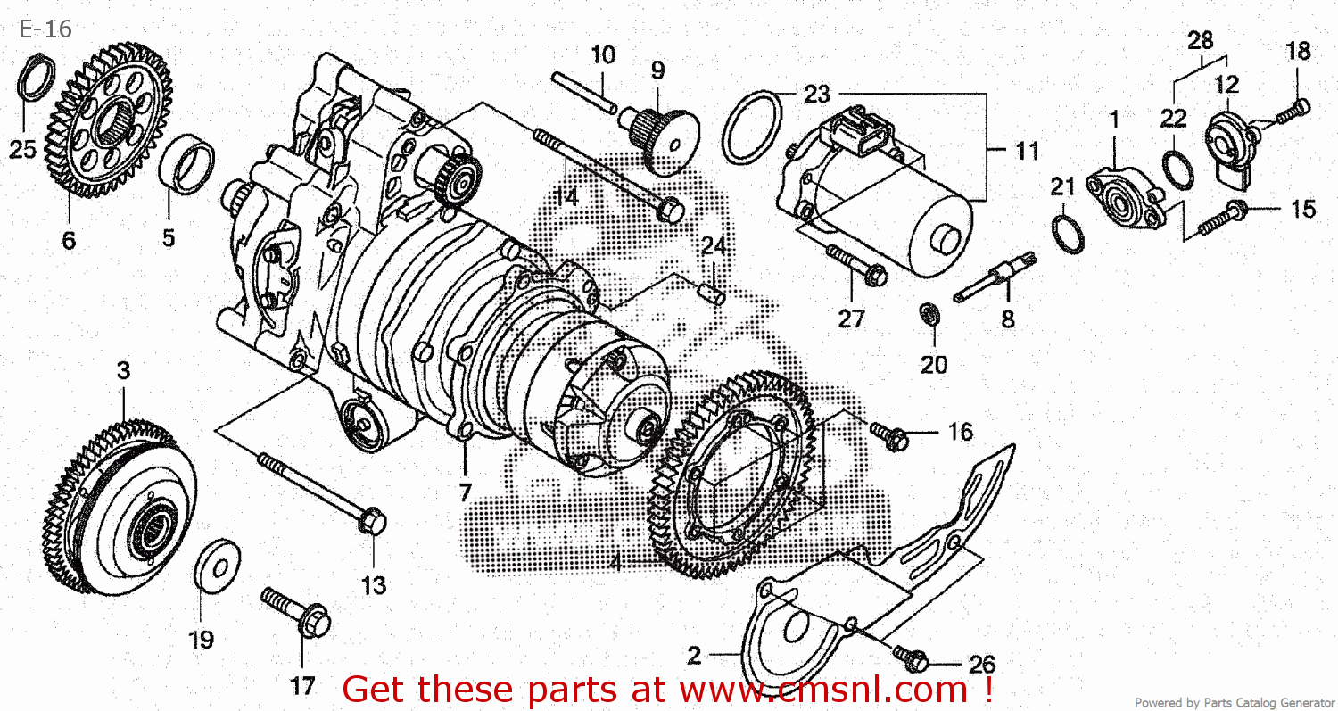 Honda NSA700A DN-01 2009 (9) JAPAN RC55-110 E-16 - buy E-16 spares online