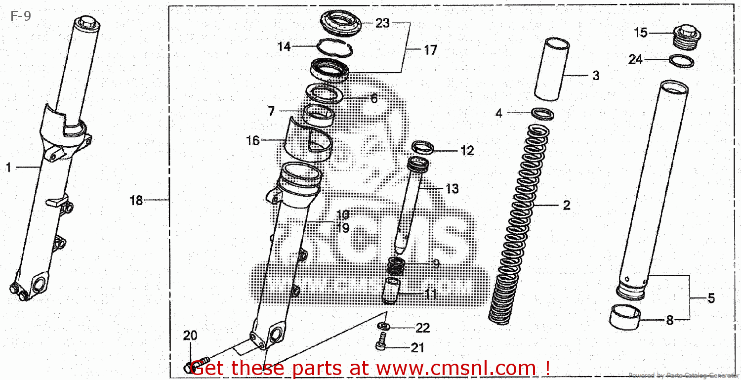 Honda NSA700A DN-01 2009 (9) JAPAN RC55-110 F-9 - buy F-9 spares online