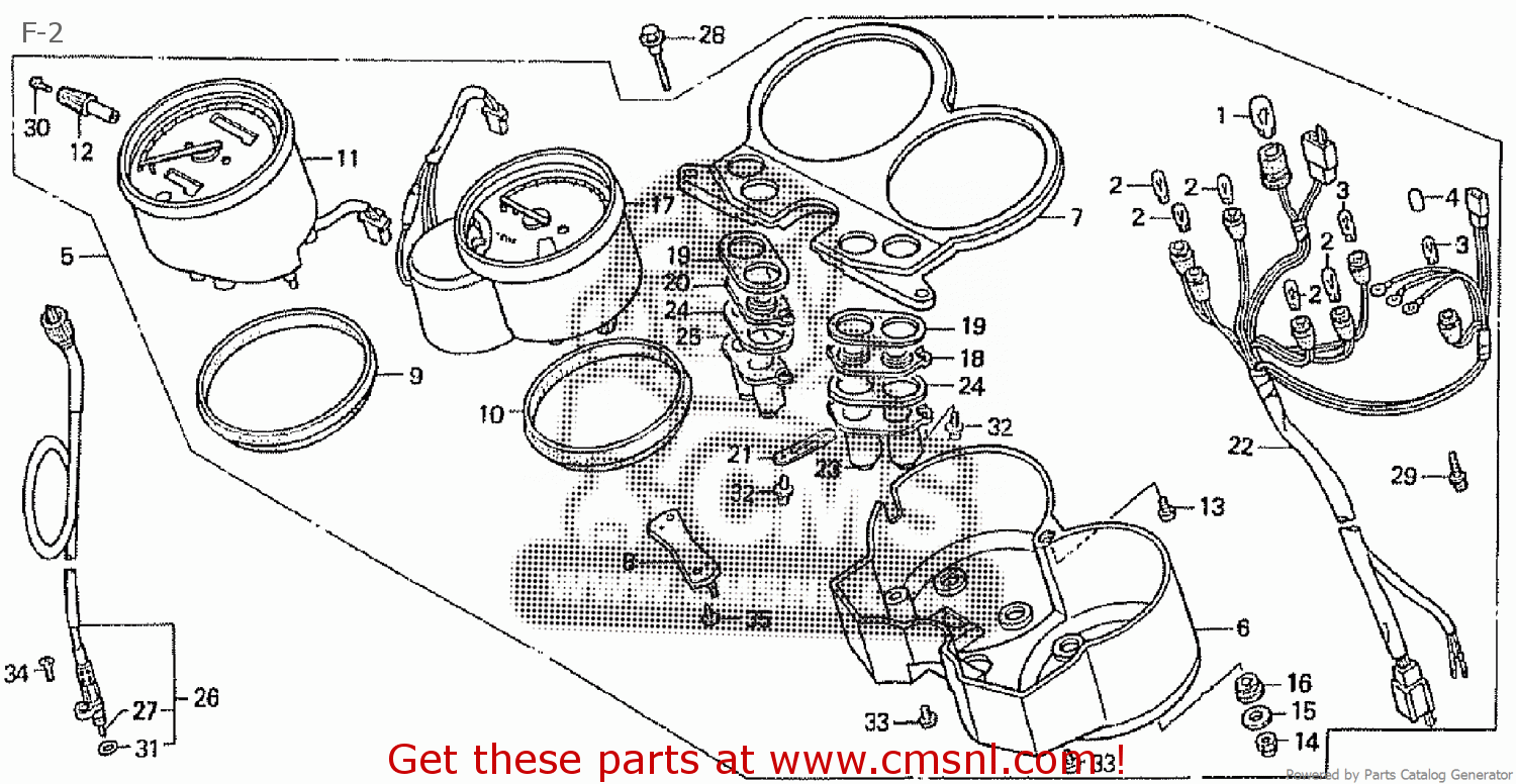 Honda NT650 BROS 1990 (L) JAPAN RC31-110 parts lists and schematics