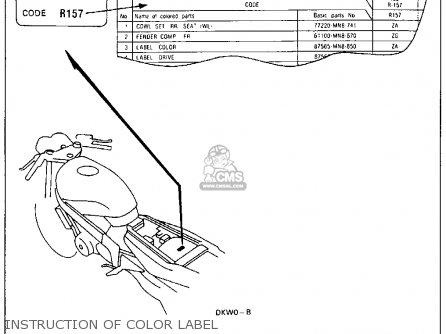 Honda NT650 HAWK GT 1990 (L) USA CALIFORNIA parts lists and schematics