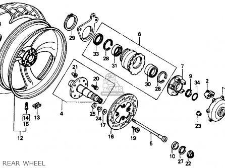 Honda NT650 HAWK GT 1990 (L) USA CALIFORNIA parts lists and schematics