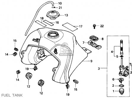 Honda NX650 DOMINATOR 1988 (J) USA parts lists and schematics