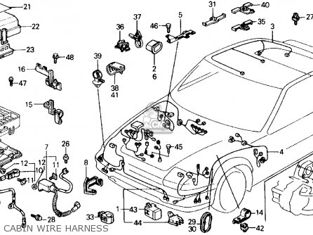 Honda PRELUDE 1988 (J) 2DR 2.0SI 4WS (KA,KL) parts lists and schematics