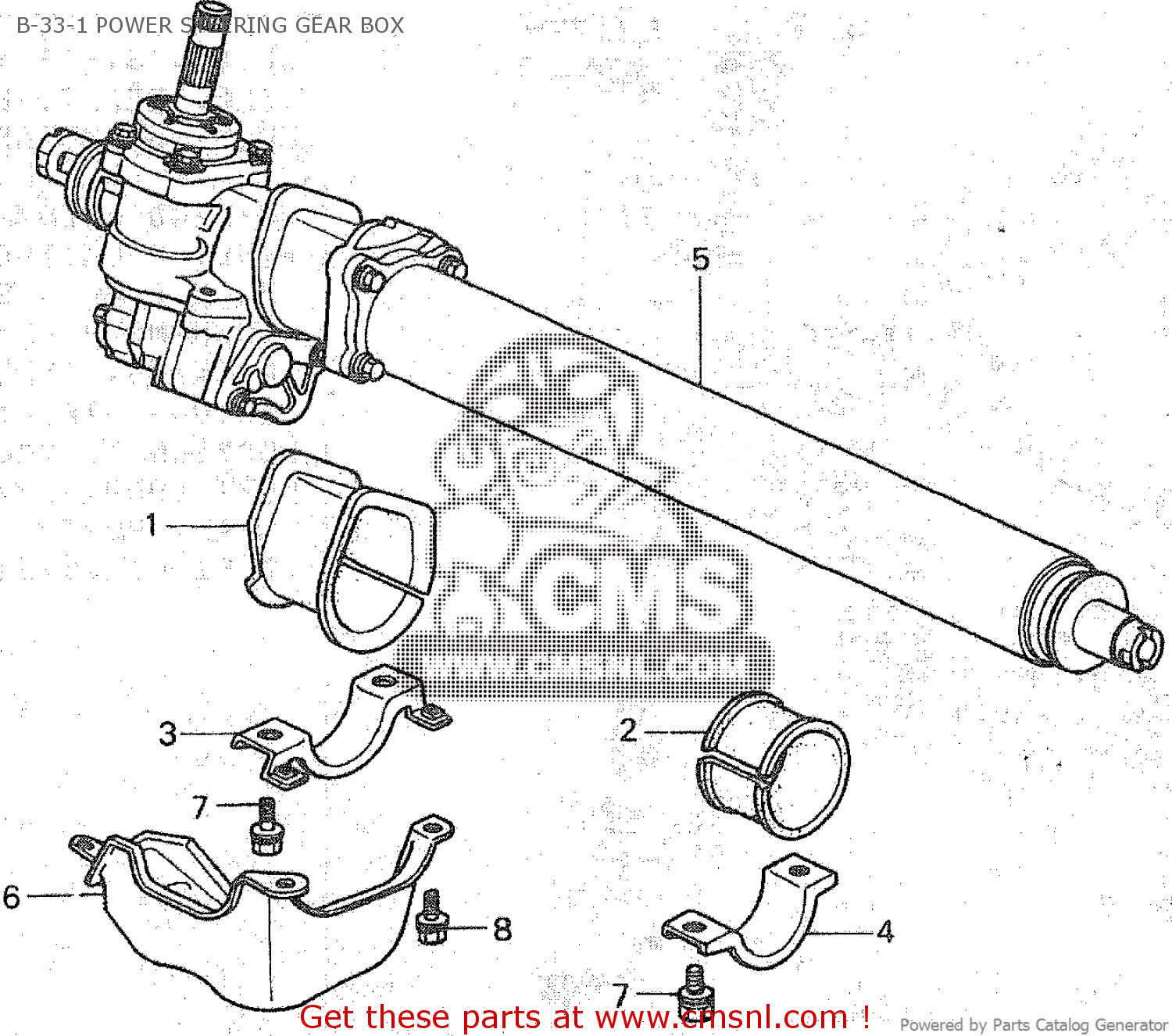 Honda PRELUDE 1991 AT B-33-1 POWER STEERING GEAR BOX - buy B-33-1 POWER ...