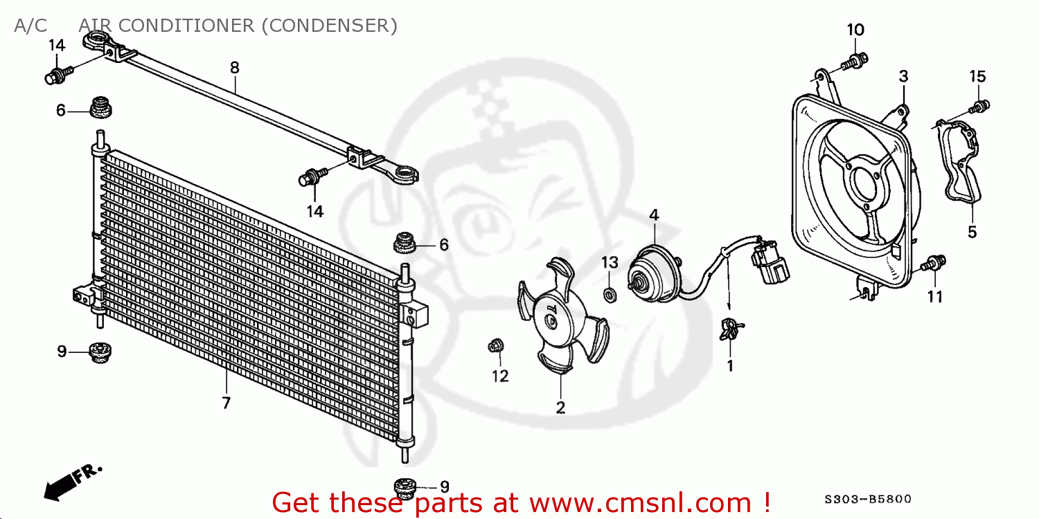 Honda PRELUDE 1998 (W) 2DR TYPESH (KA) parts lists and schematics